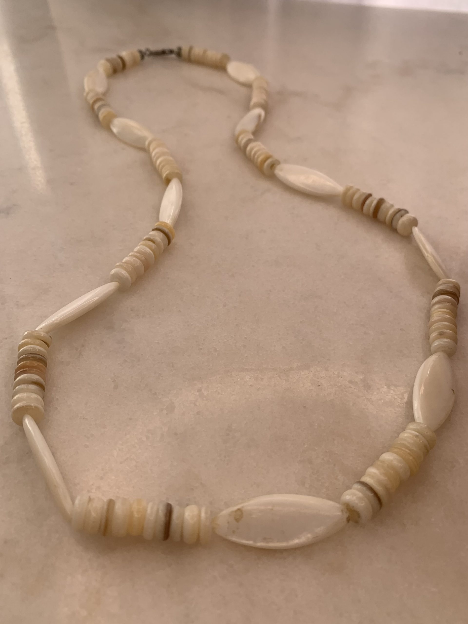 Necklace - Mother of Pearl Shells - Ovals and Round Pieces #ML910 ...