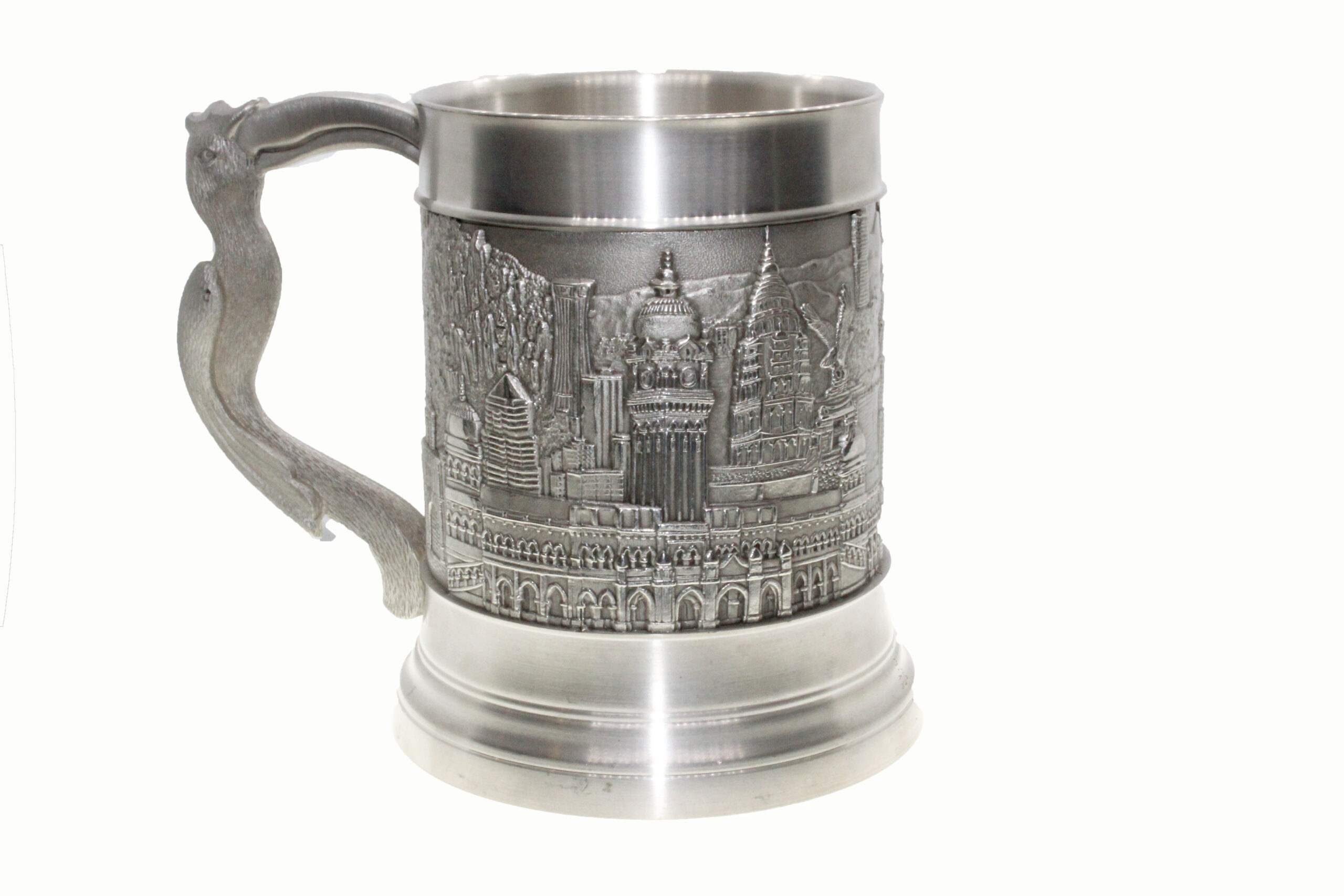 Tankard - Malaysian Pewter Tankard with Hornbill Handle, Stamped Royal ...