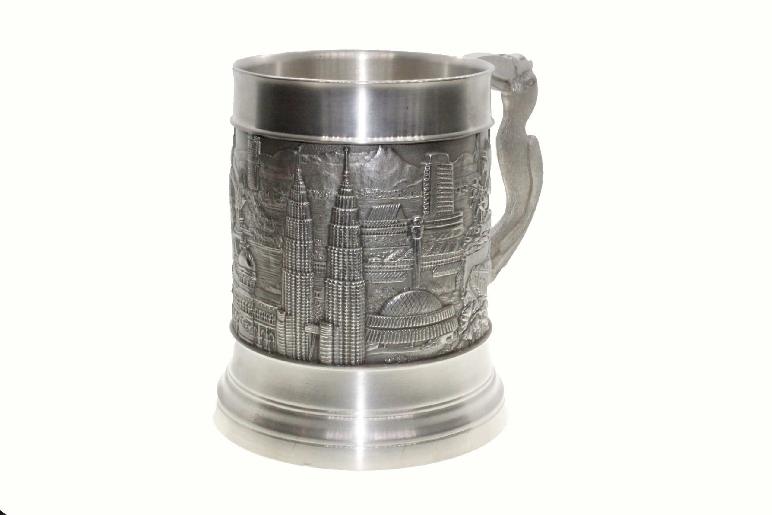 Tankard - Malaysian Pewter Tankard with Hornbill Handle, Stamped Royal ...