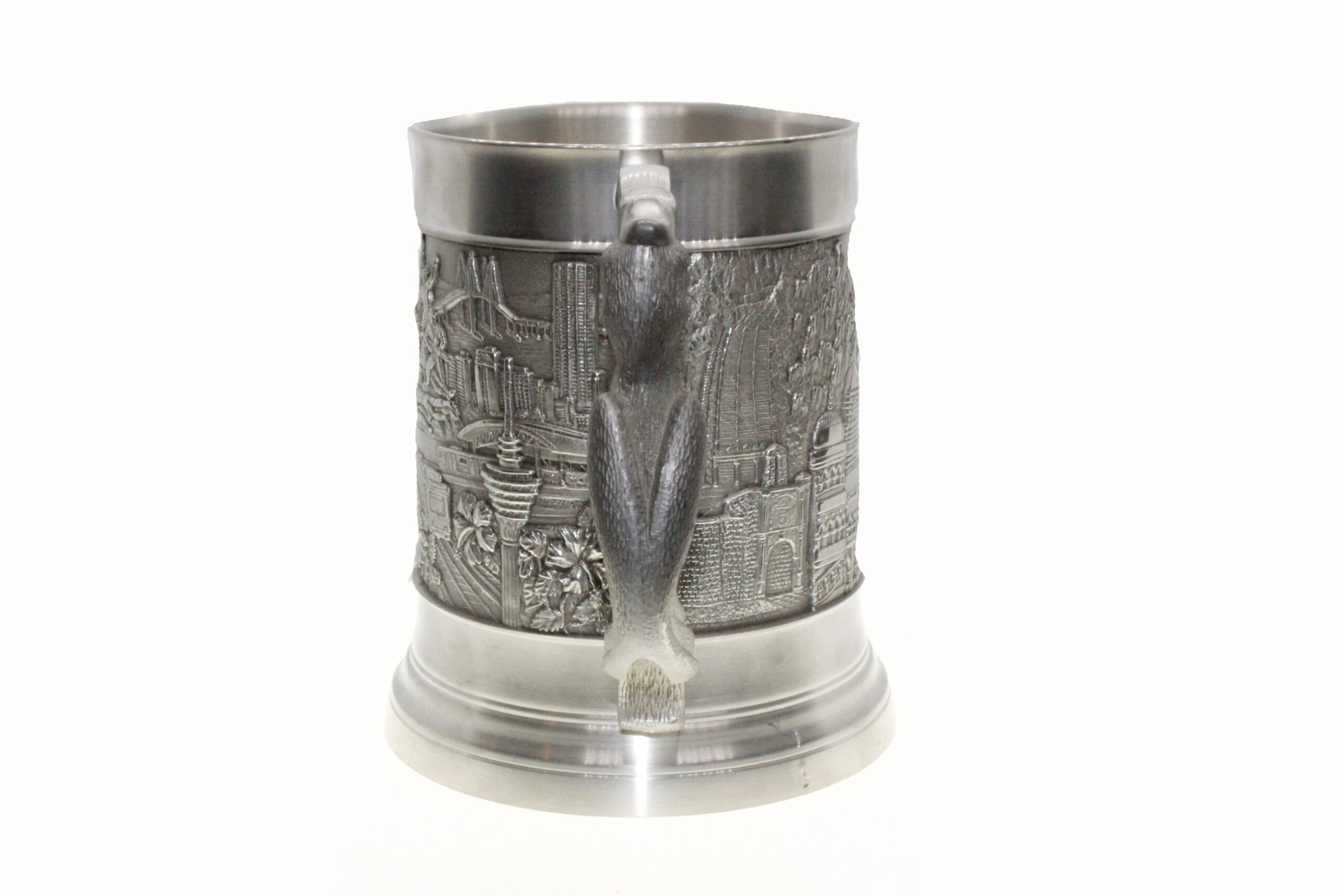 Tankard - Malaysian Pewter Tankard with Hornbill Handle, Stamped Royal ...