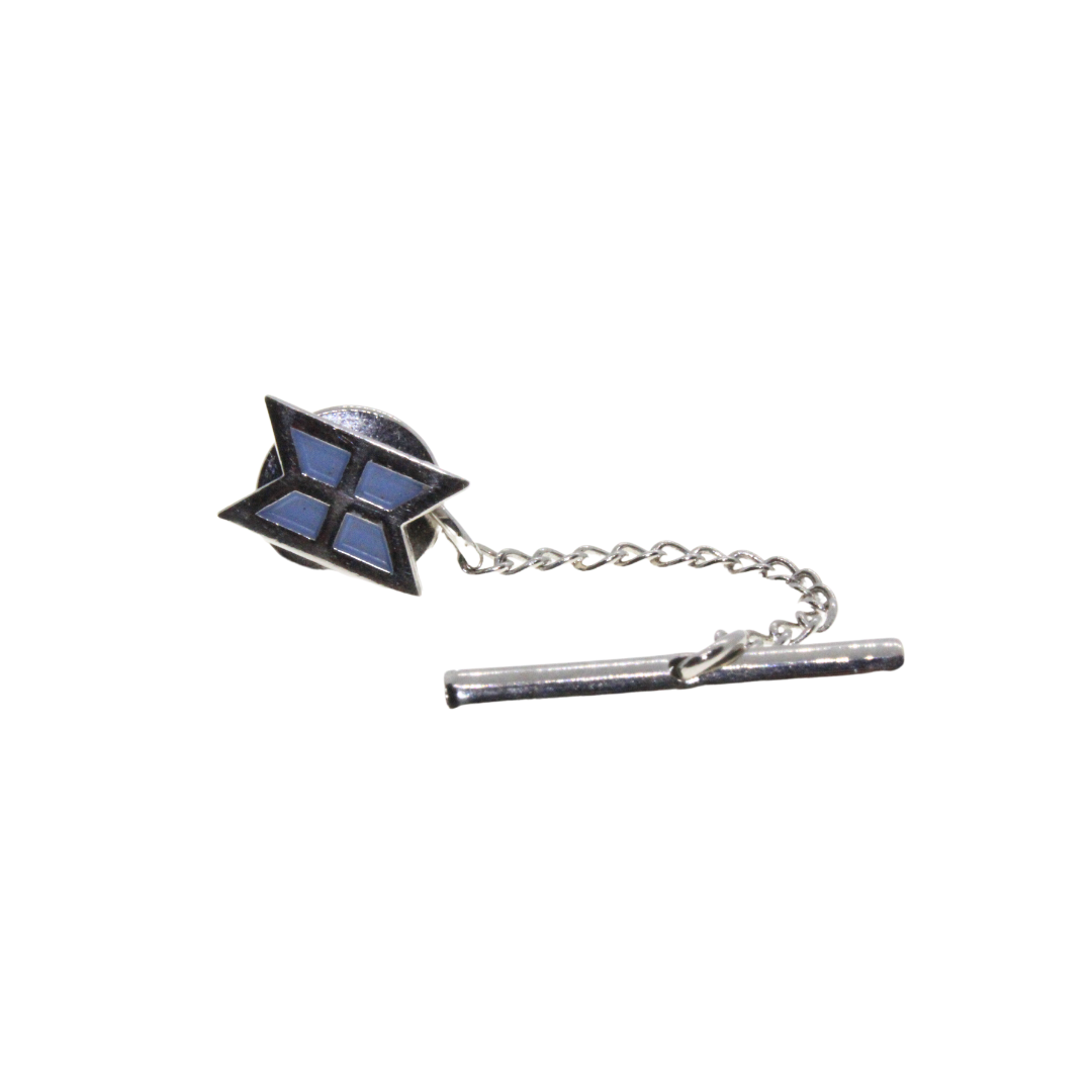 Tie Pin - Silver Tone Lapel Tie Pin with Chain and T Bar - ML2978 ...